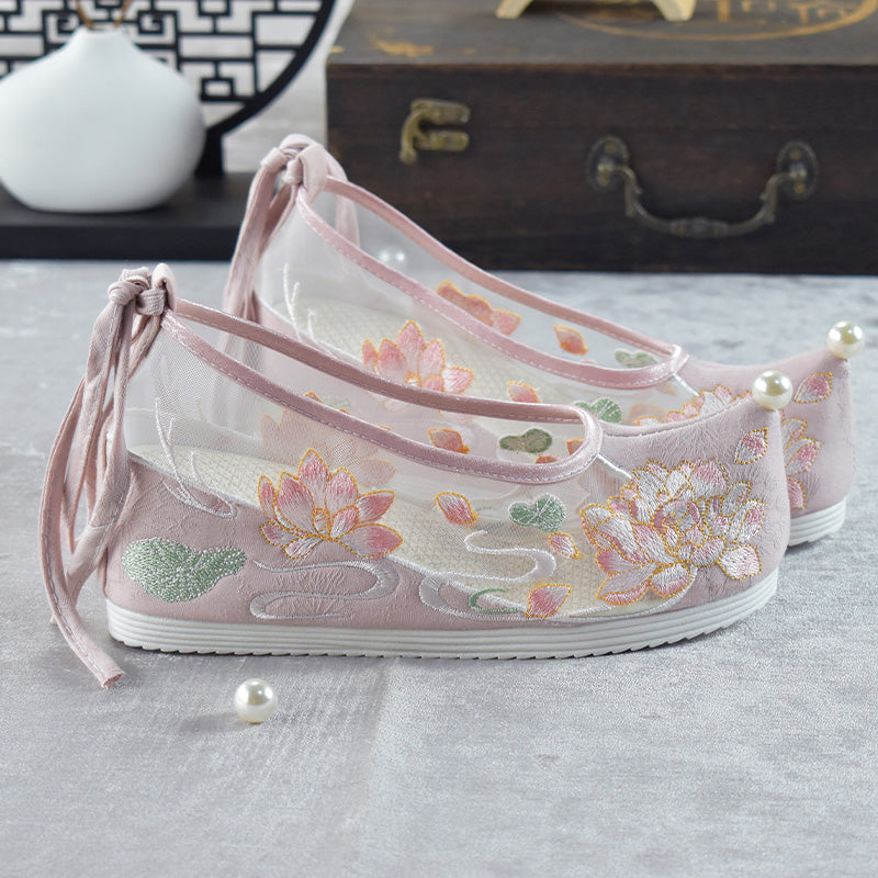 Hanfu heightened embroidered mesh shoes yc50070 – anibiu