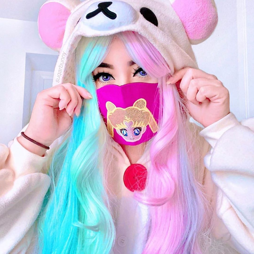 Carrousel colorblock wig YC21991 – anibiu