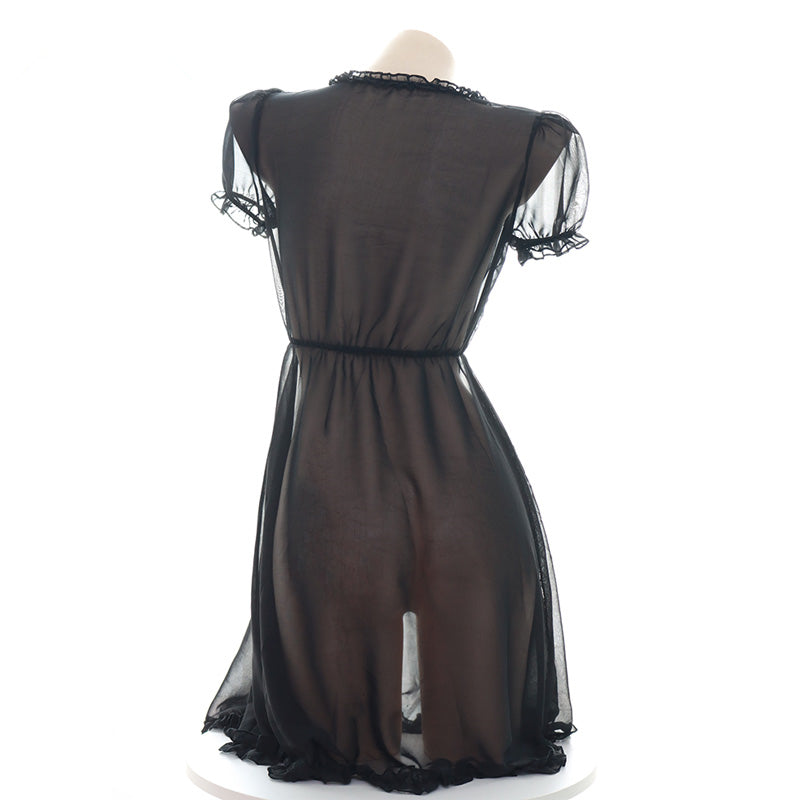 Sexy style translucent nightdress dress yc23373 – anibiu