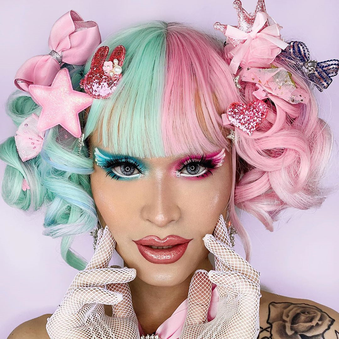 Carrousel colorblock wig YC21991 – anibiu