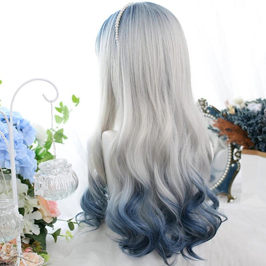 lolita blue gray long wig yc22823 – anibiu