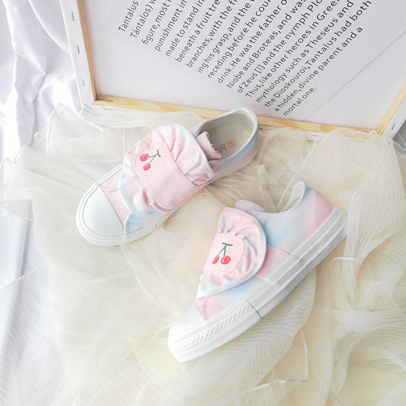 Hand-painted gradient canvas shoes YC21981 – anibiu